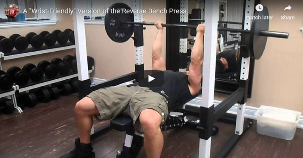 A "Wrist-Friendly" Version of the Reverse Bench Press - The Elite Trainer